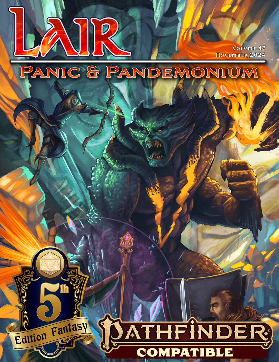 Panic & Pandemonium - Lair Magazine #47, November 2024 Issue – The DM Lair