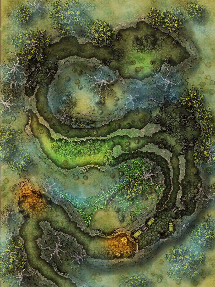 Map Pack #35 - Putrid Swamp – The DM Lair