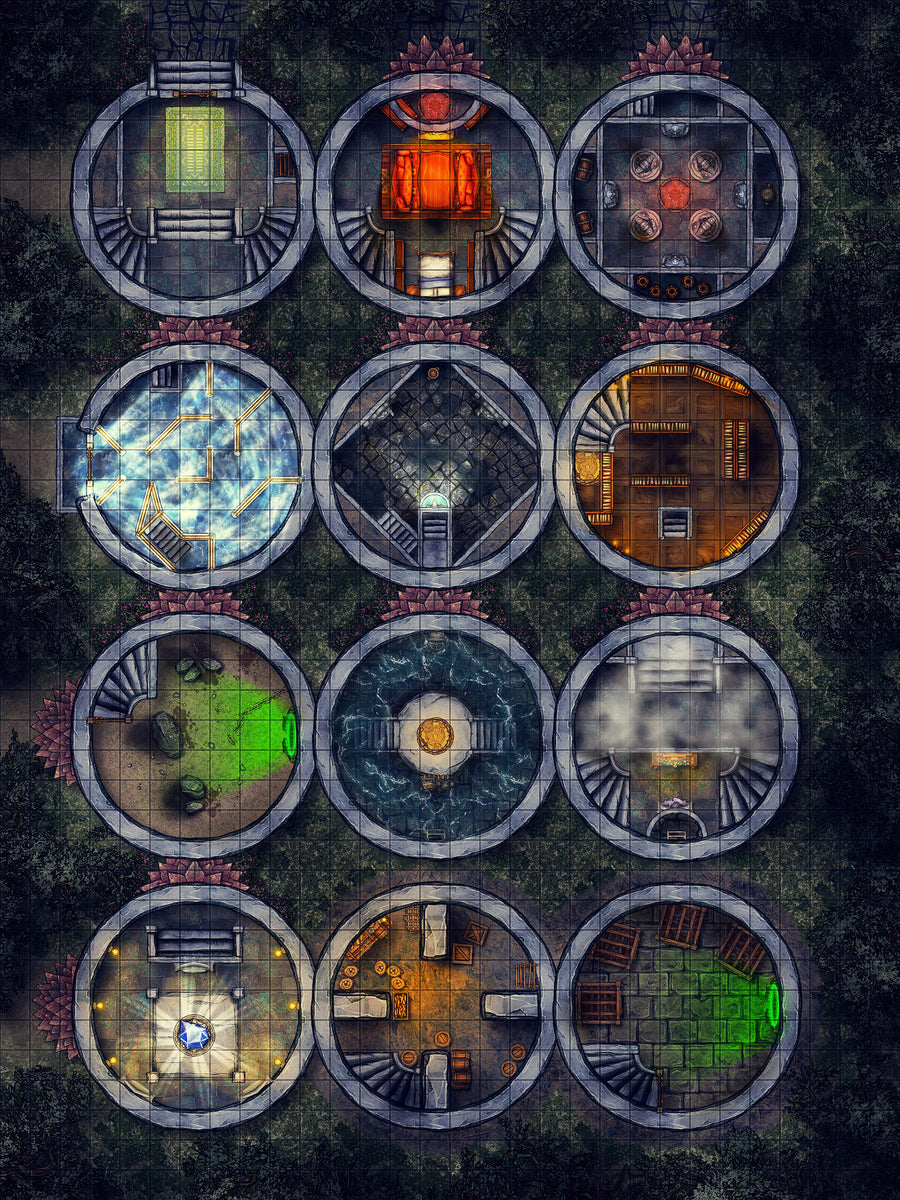 Map Pack #38 - Fey City – The DM Lair