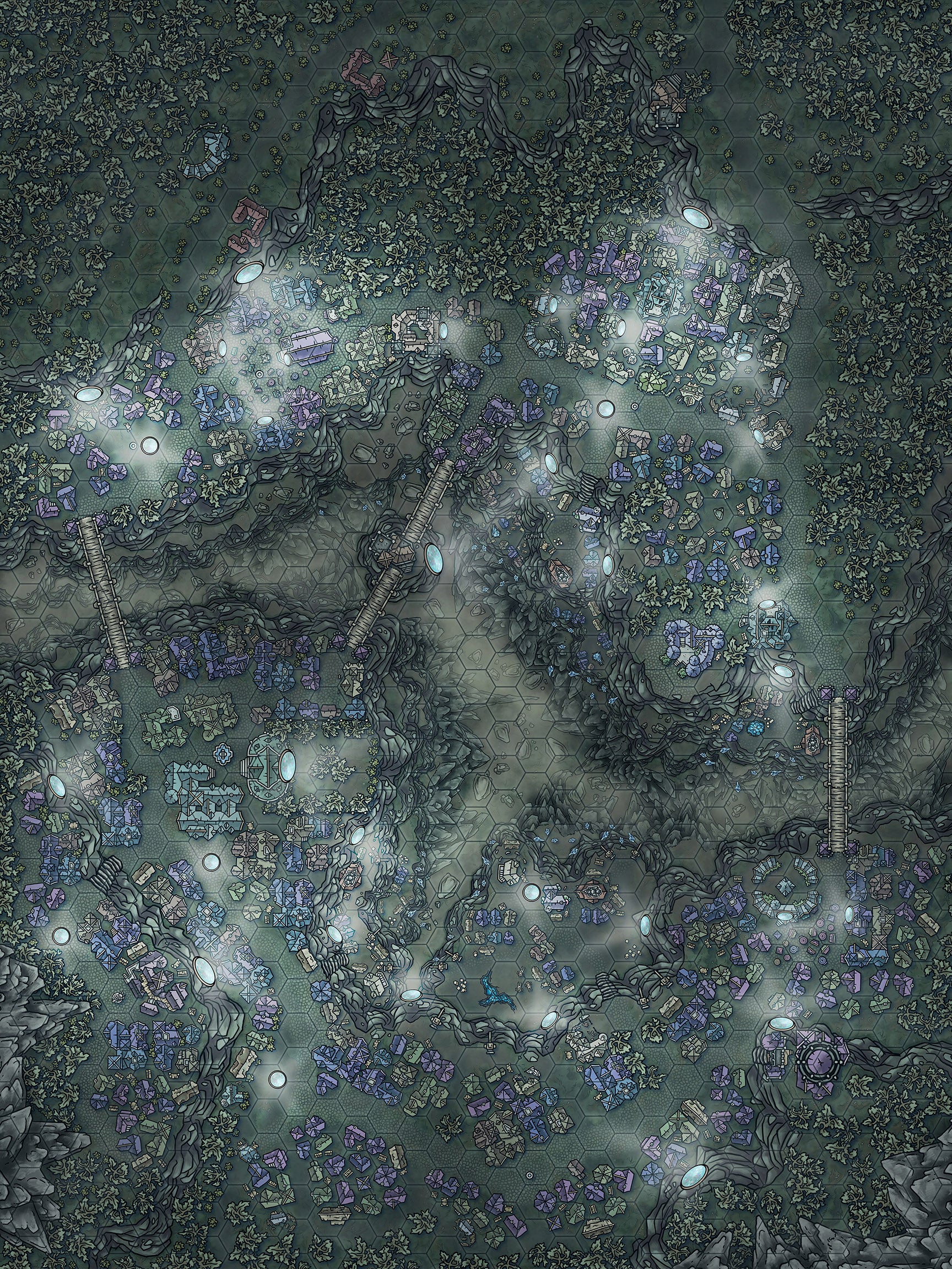 Map Pack #38 - Fey City – The DM Lair