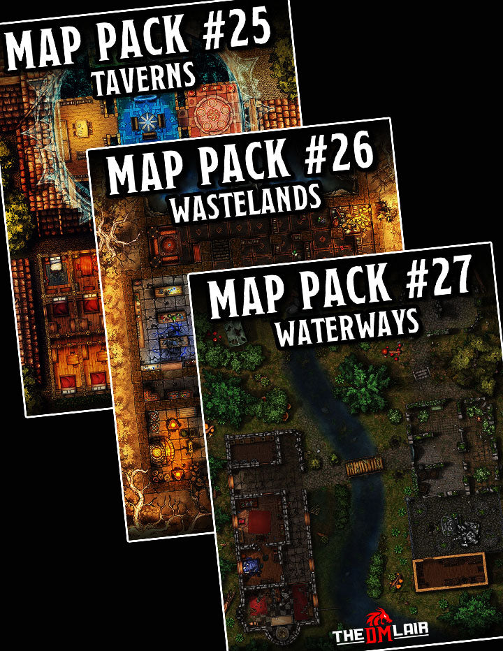 Map Pack Bundle #9 – The DM Lair