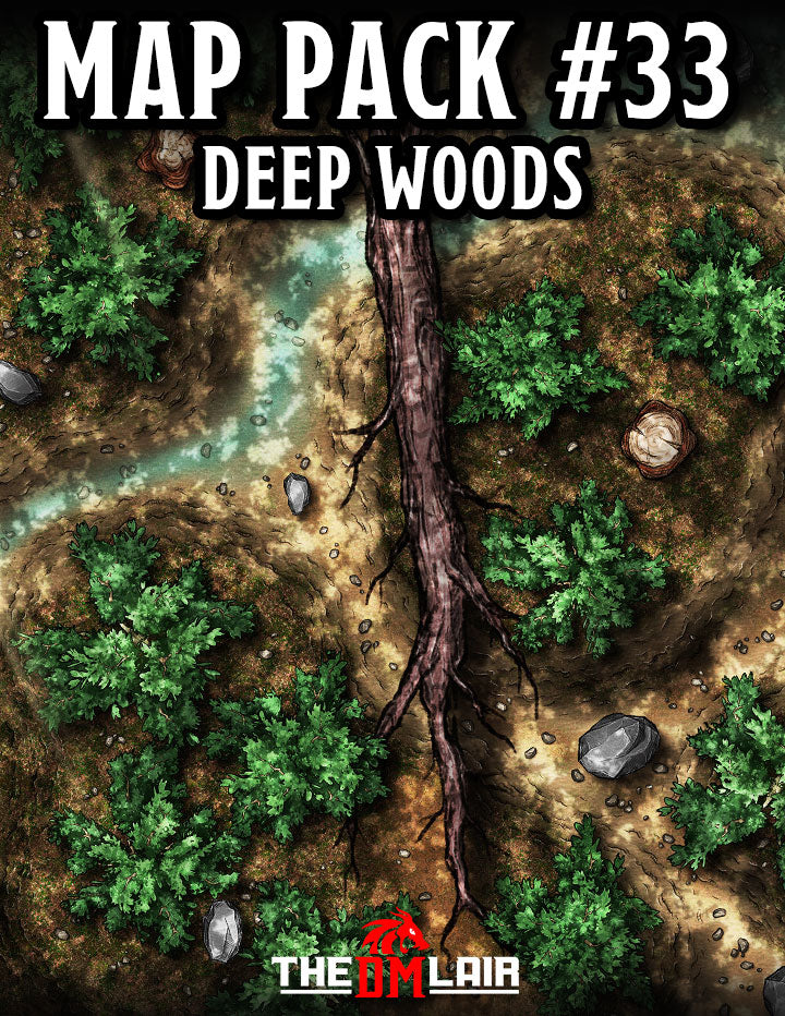 Map Pack #33 - Deep Woods – The DM Lair