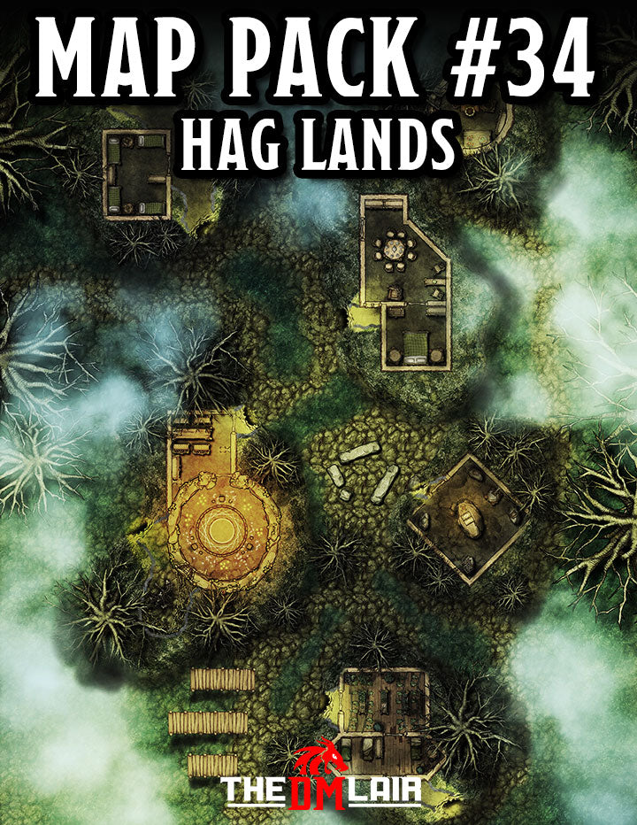 Map Pack #34 - Hag Lands – The DM Lair
