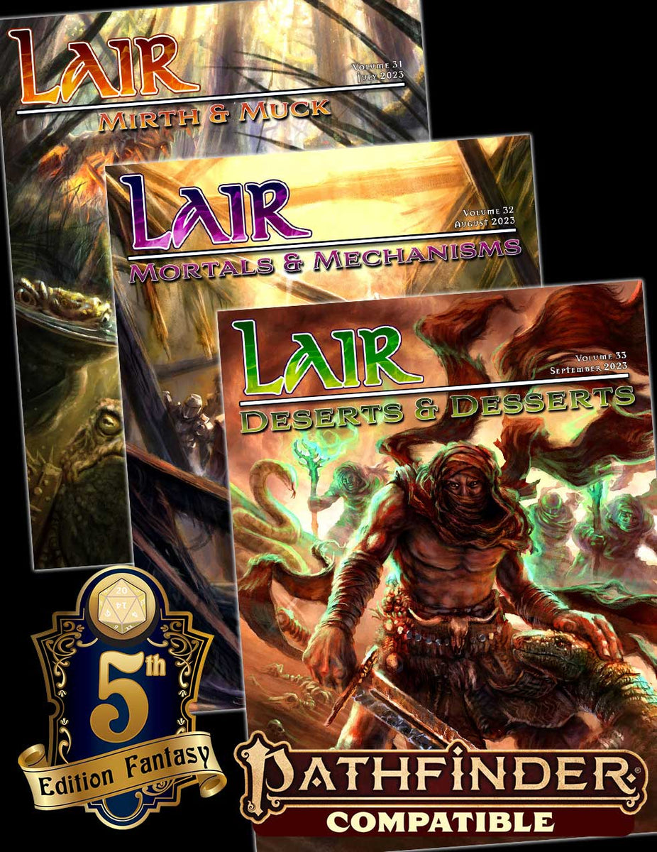 Lair Magazine Bundle: Issues 31-33 – The DM Lair