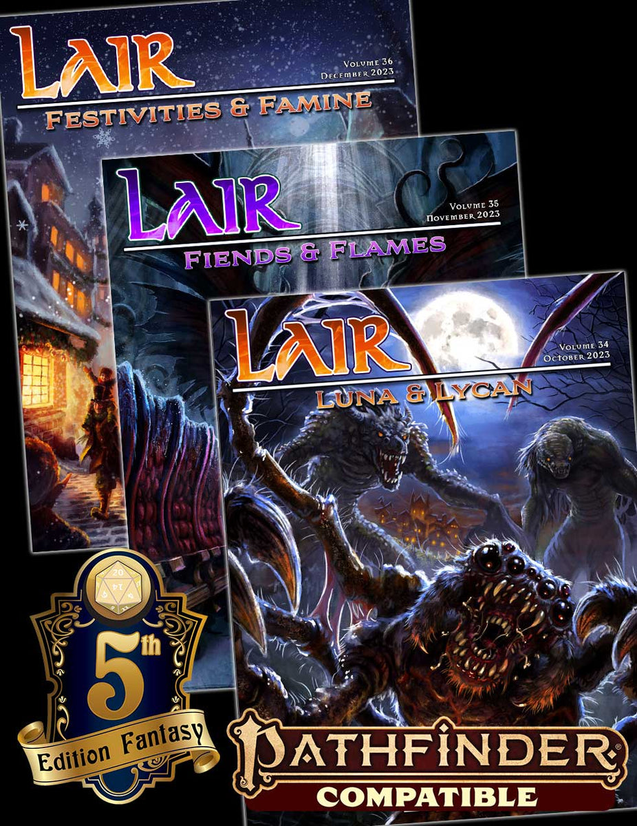 Lair Magazine Bundle: Issues 34-36 – The DM Lair