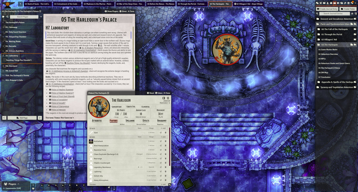 Panic & Pandemonium Foundry Module – The DM Lair