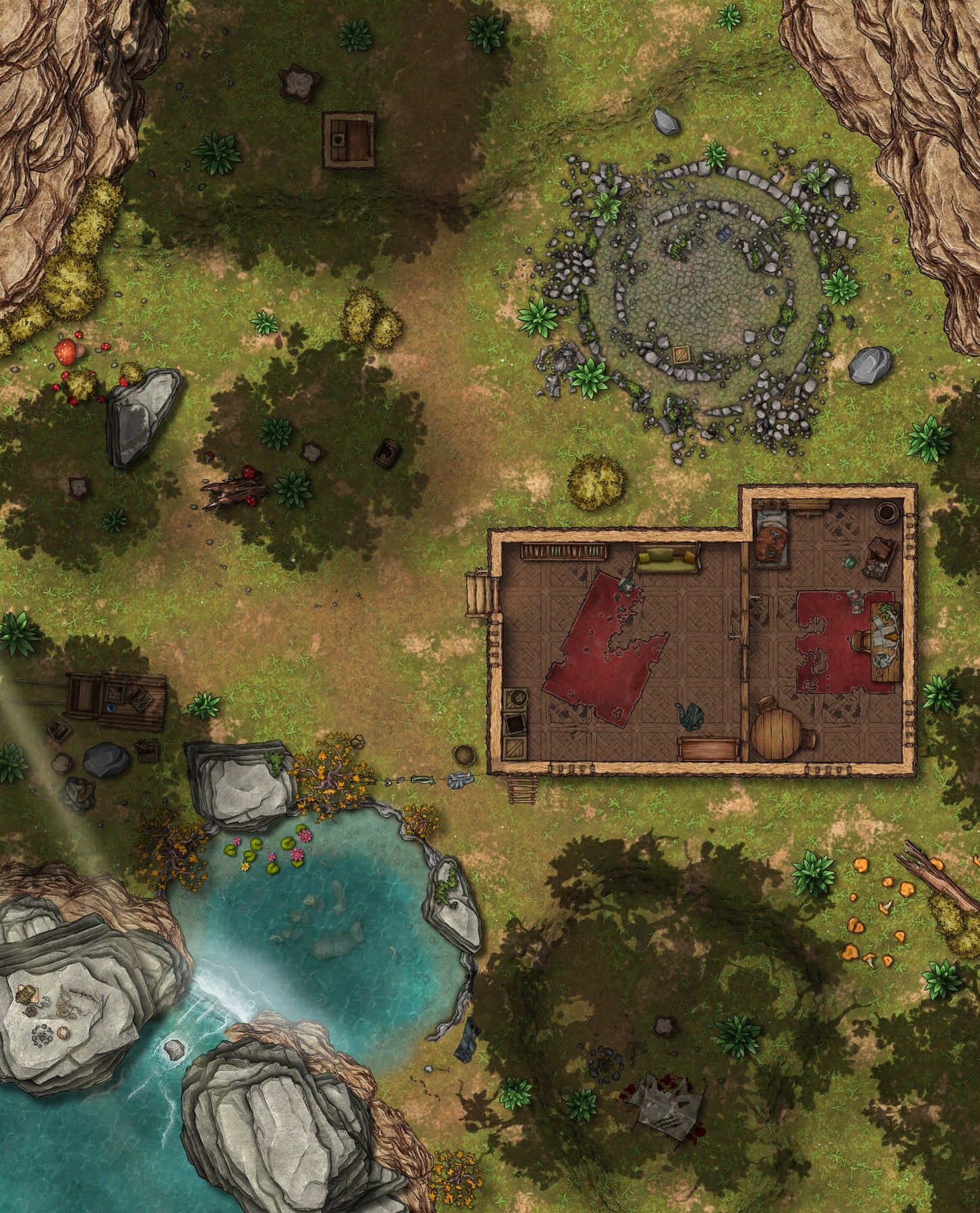 Map Pack #21 - Mountain Passes – The DM Lair