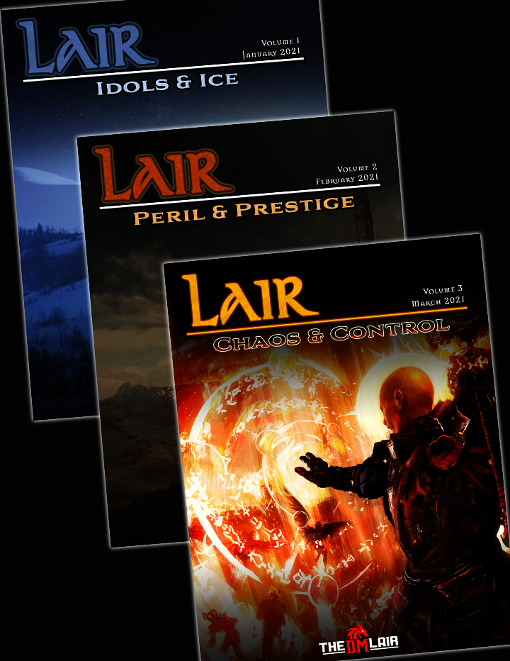 Lair Magazine Bundle: Issues 1-3 – The DM Lair