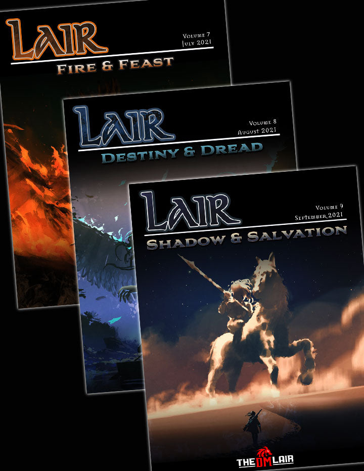 Lair Magazine Bundle: Issues 7-9 – The DM Lair