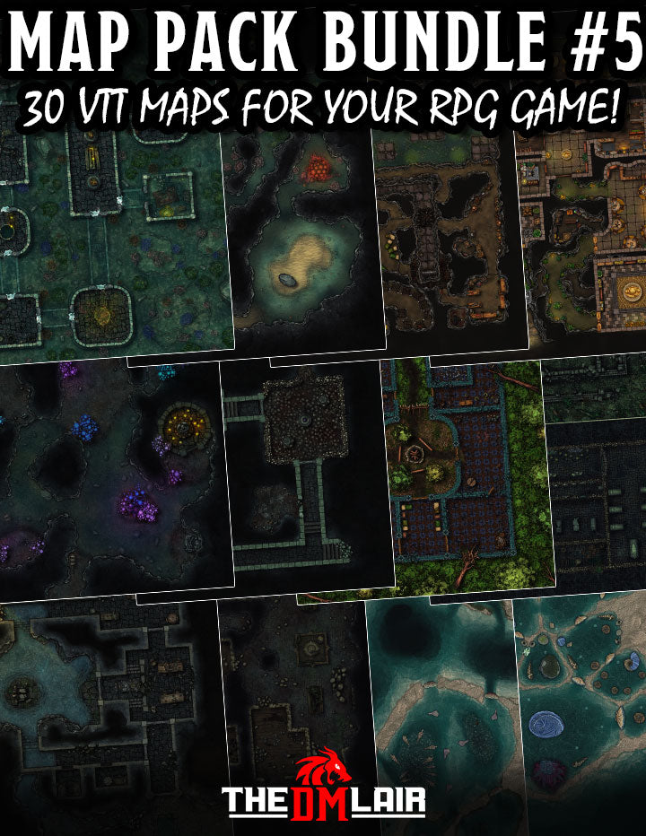 Map Pack Bundle #5 – The DM Lair
