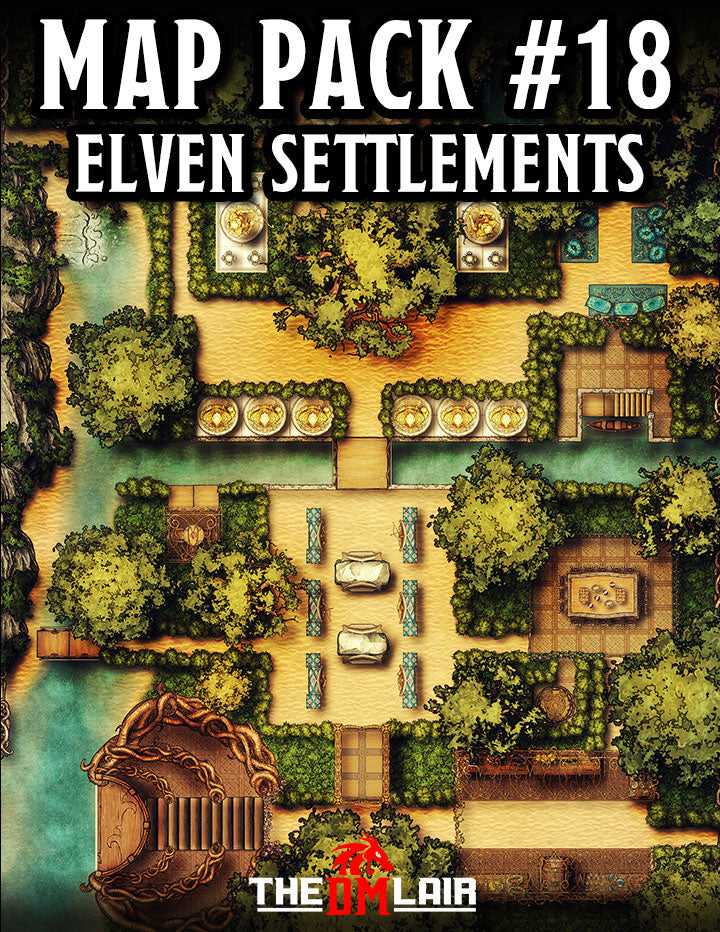 Map Pack #18 - Elven Settlements – The DM Lair