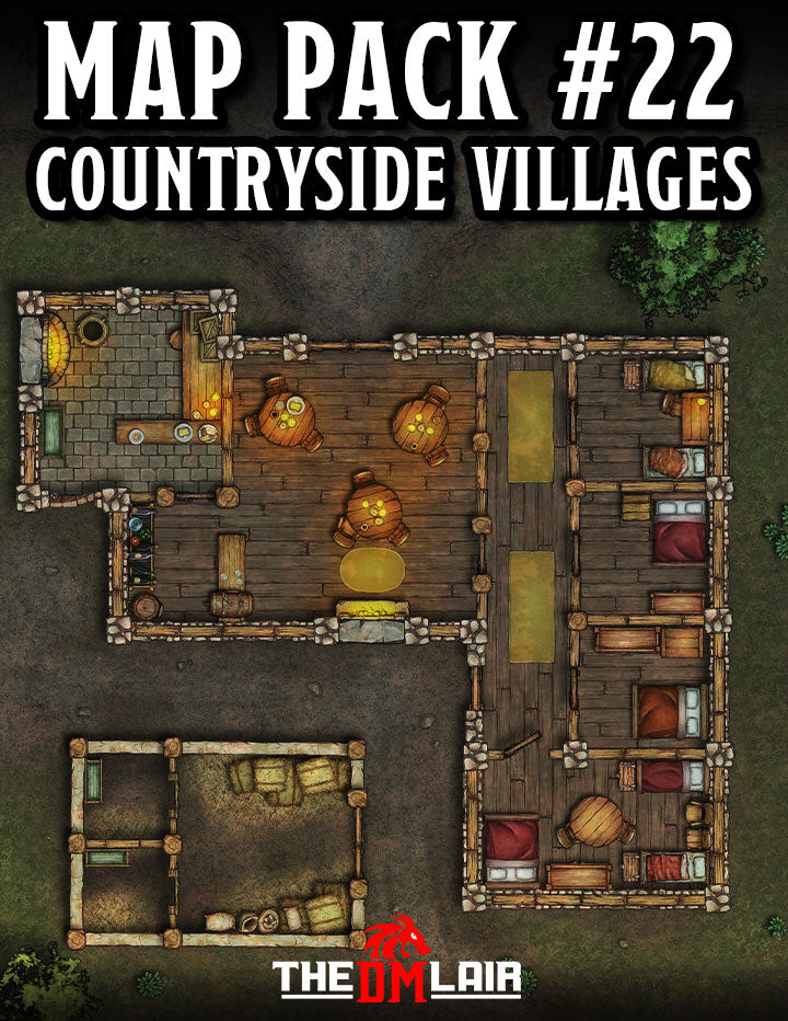 Map Pack #22 - Countryside Villages – The DM Lair