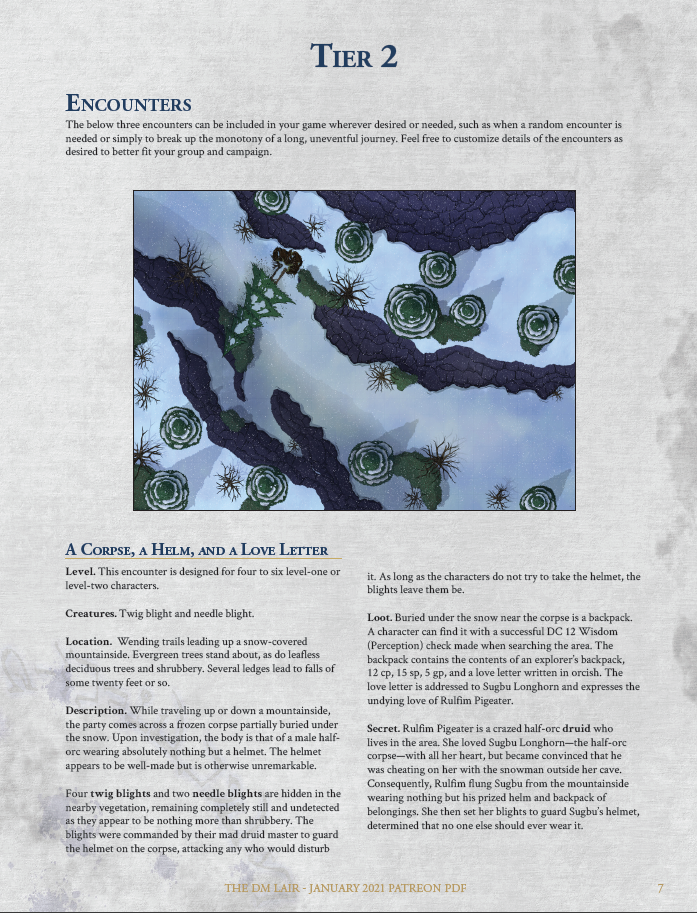 Idols & Ice - Lair Magazine #1, January 2021 Issue – The DM Lair