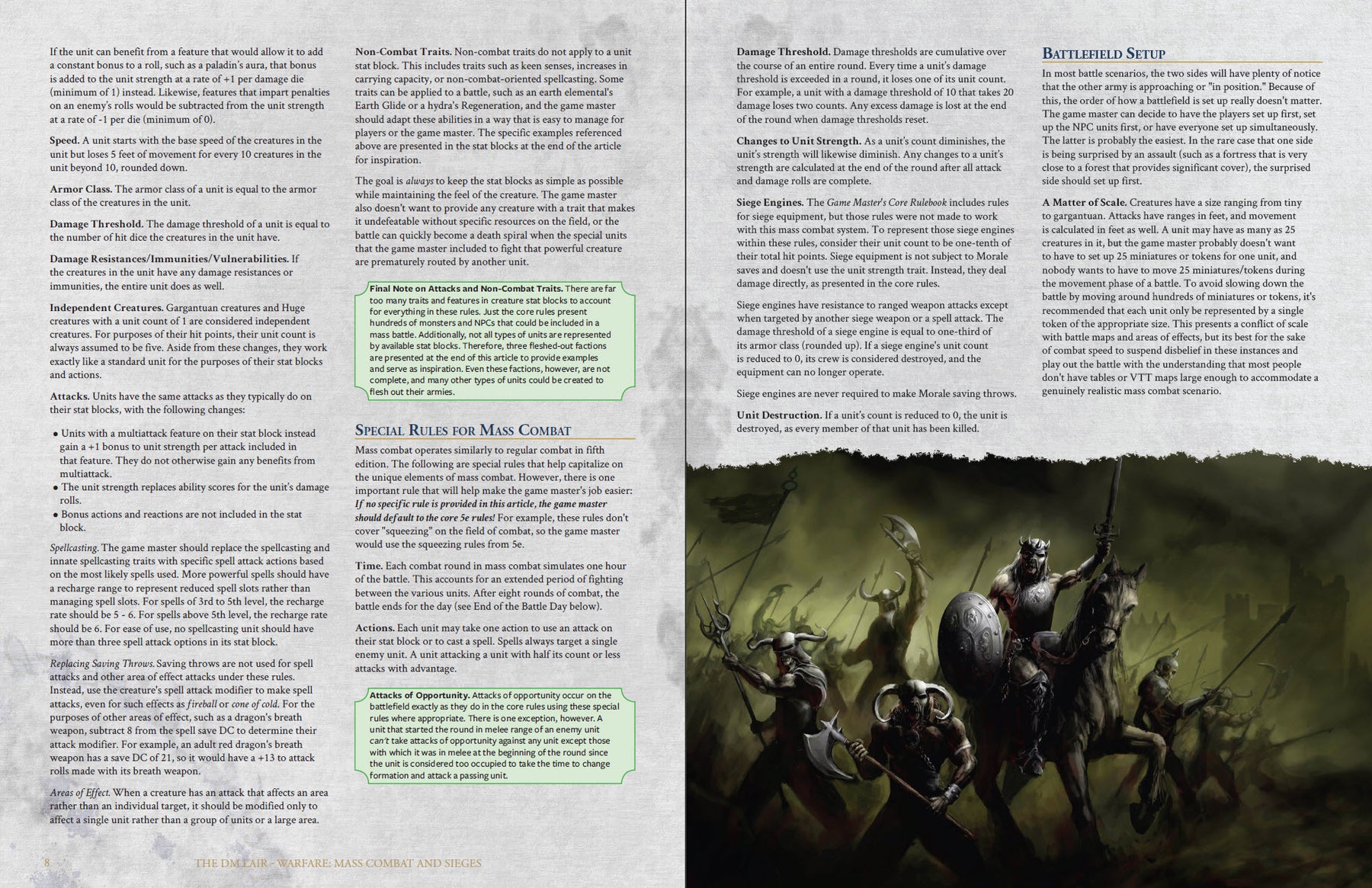 Warfare: Mass Combat and Sieges – The DM Lair