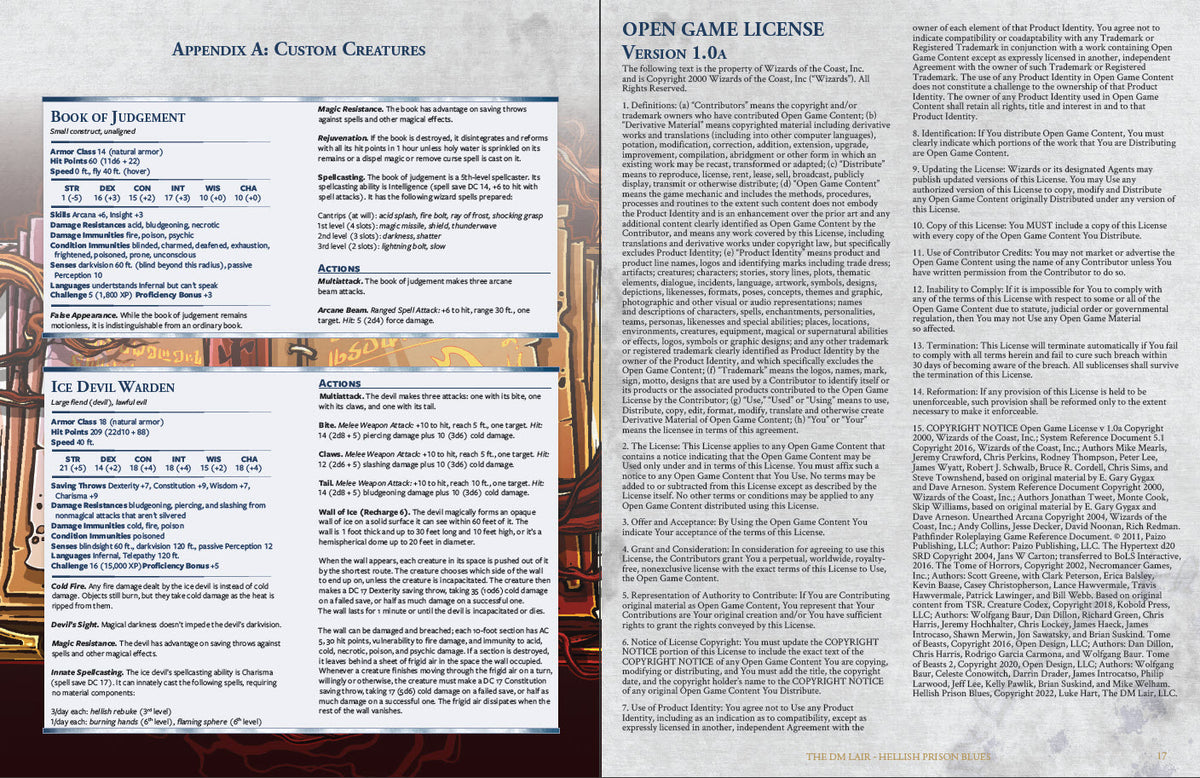 Hellish Prison Blues – The DM Lair